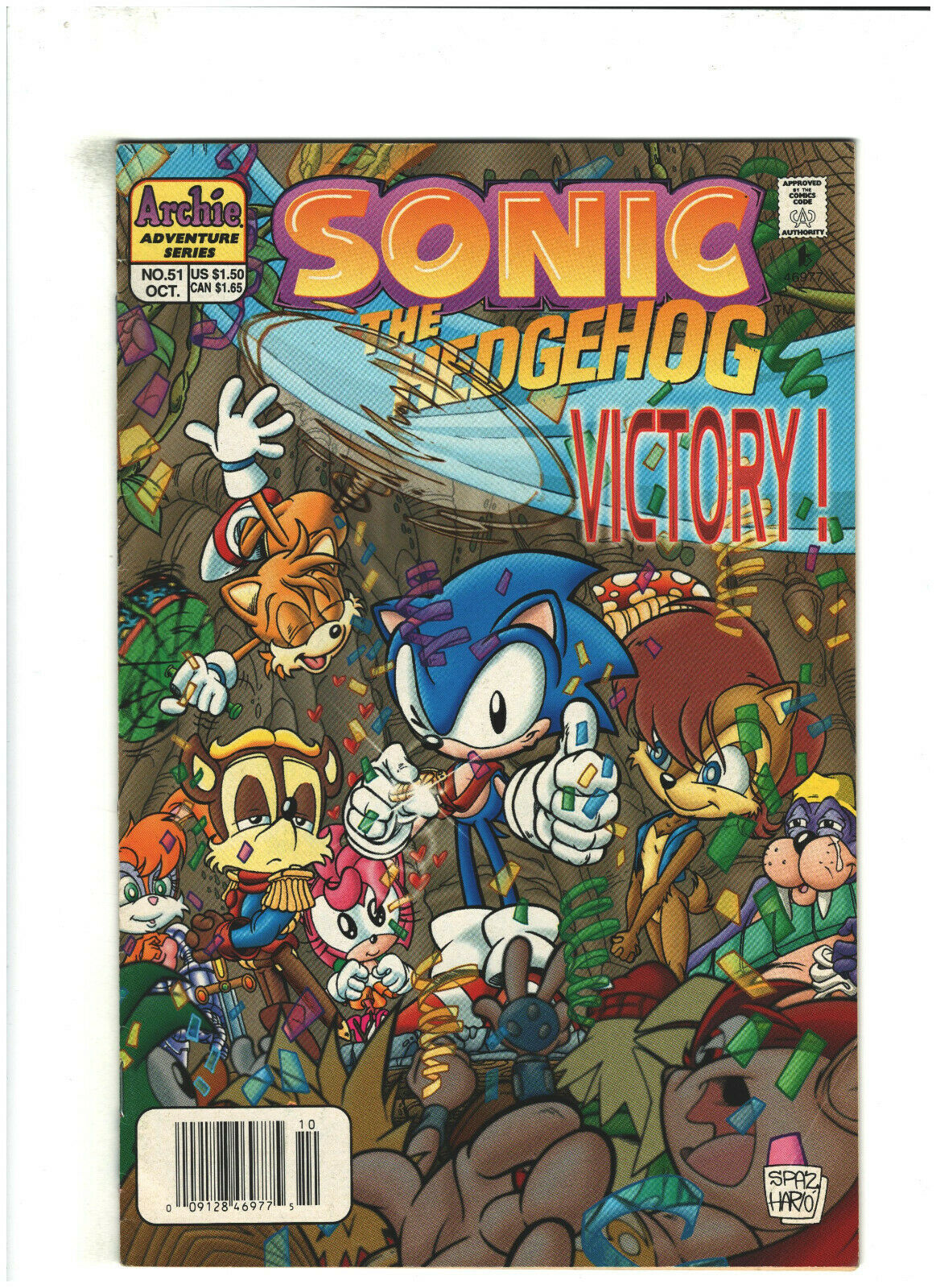 Sonic The Hedgehog #51 FN/VF 7.0 Newsstand Archie Comics 1997 | Comic ...