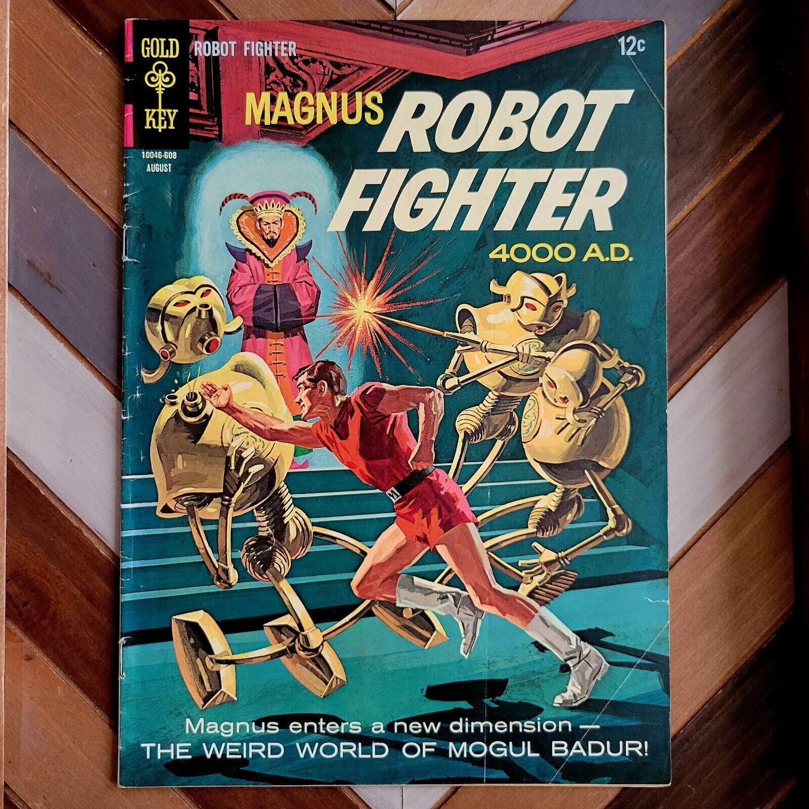 Magnus ROBOT FIGHTER: 4000 AD #15 VG (Gold Key 1966) vs MOGUL BADUR (12 ...