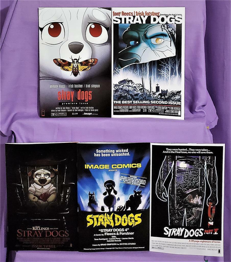 STRAY DOGS #1 - 5 Trish Forstner Horror Movie Homage Covers (Image 2021 ...