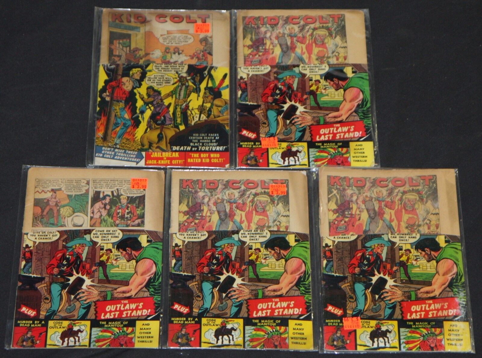Vintage Golden Age KID COLT OUTLAW 5pc Low Grade Comic Lot Western | Comic Books - Modern Age ...