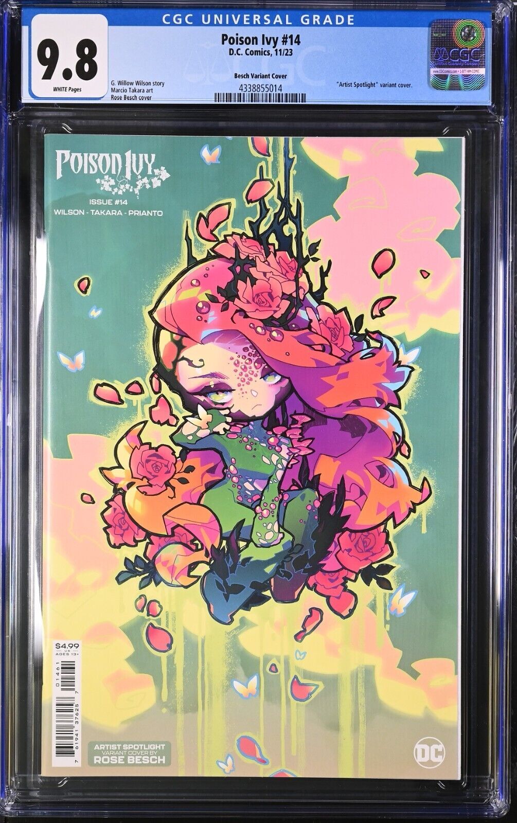 Poison Ivy #14 CGC 9.8 Rose Besch Artist Spotlight Variant Cover DC ...