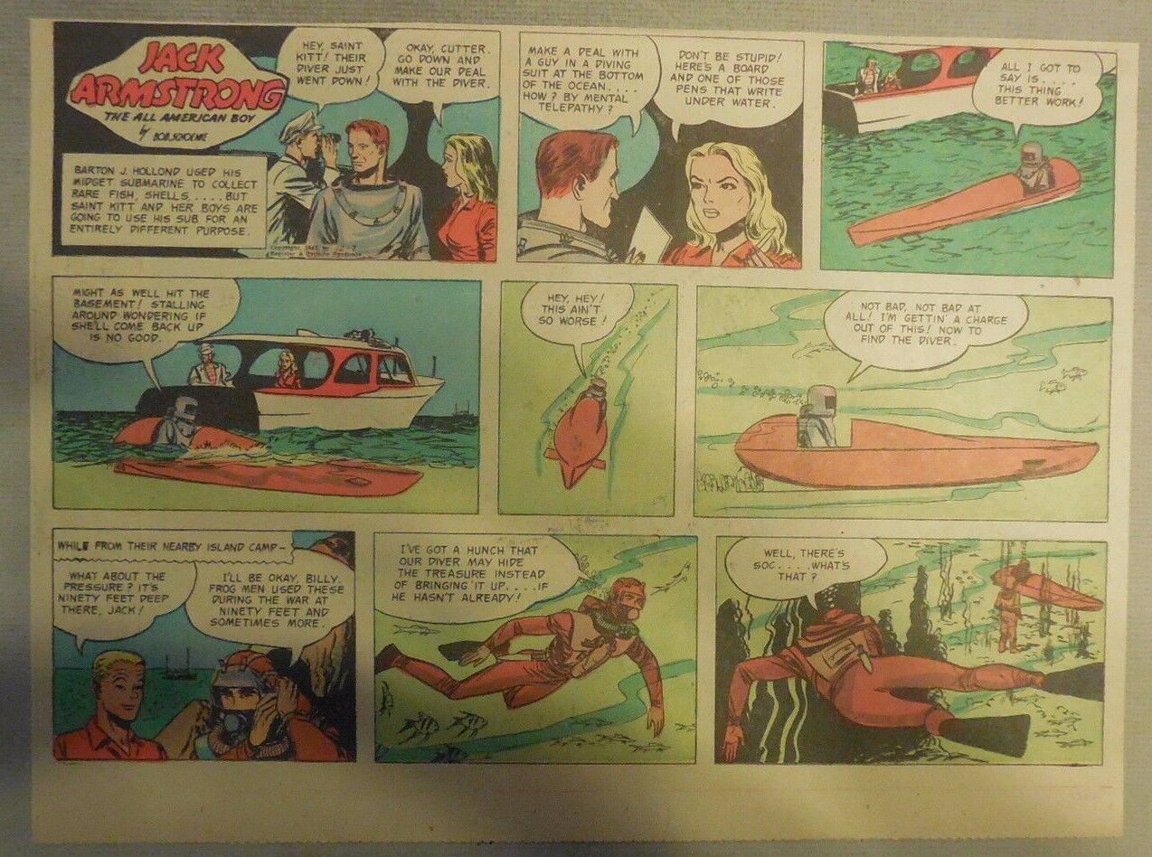 Jack Armstrong The All American Boy by Bob Schoenke 12/7/1947 Half Size ...