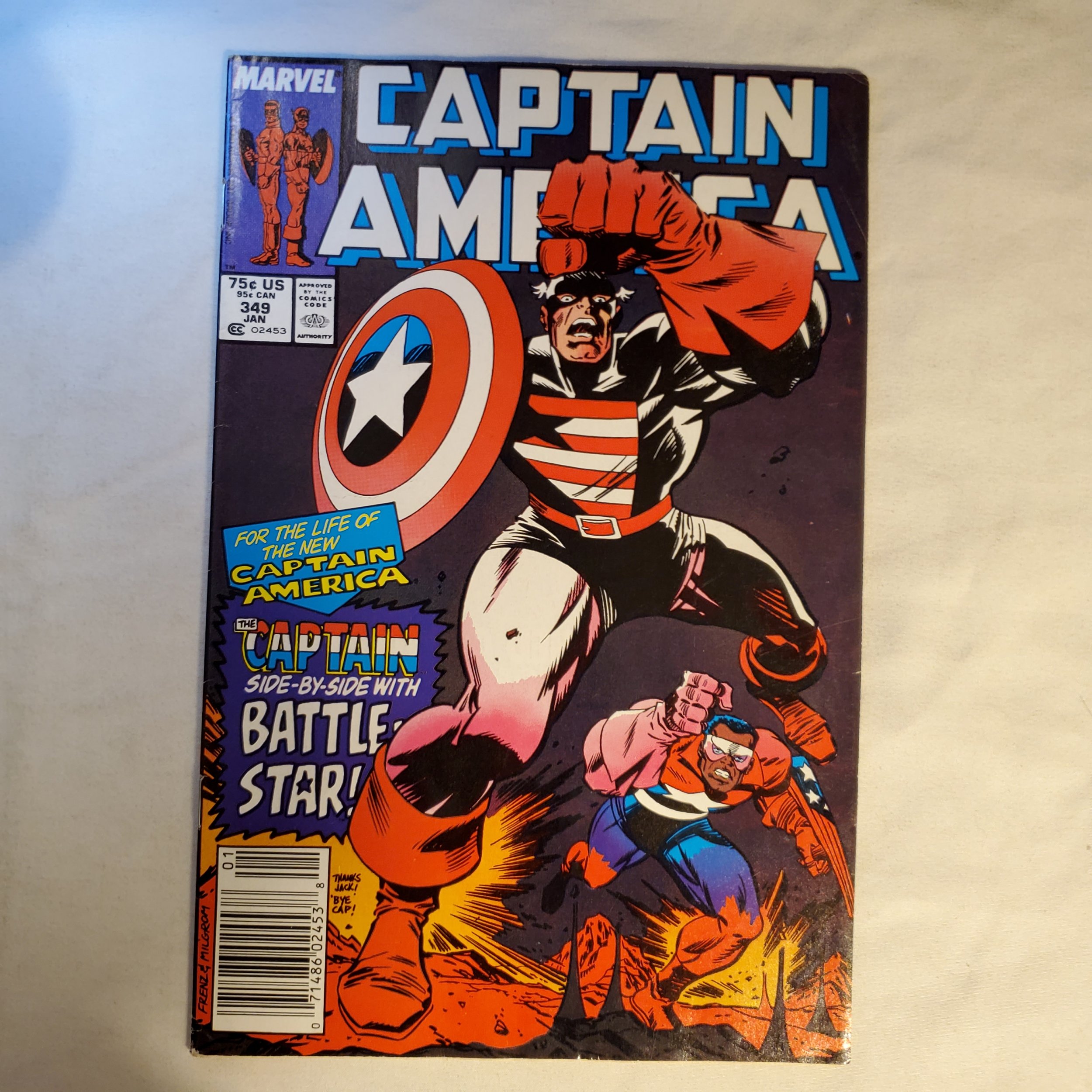 Captain America 349 Very Good+ Cover by Al Milgrom | Comic Books ...