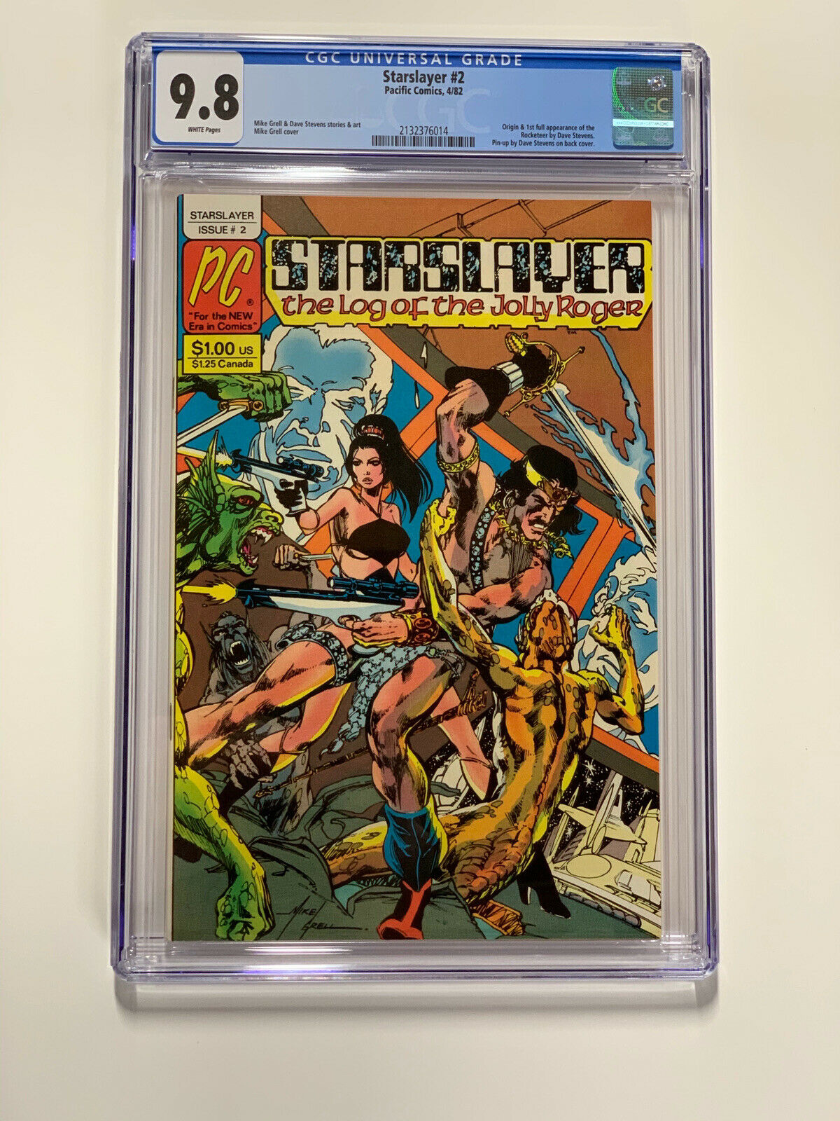 Starslayer 2 Cgc 9.8 White Pages 1st Rocketeer Pacific Comics | Comic ...