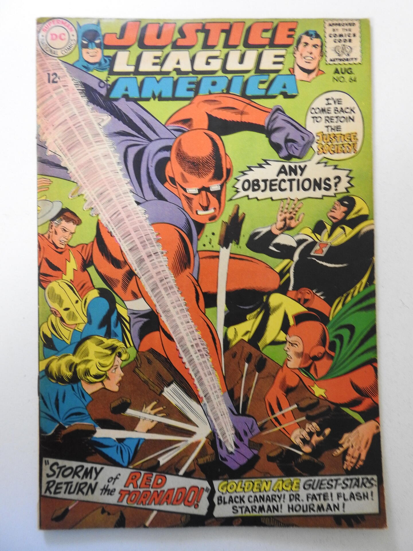 Justice League of America #64 (1968) VG/FN Condition! 1/2 in spine ...