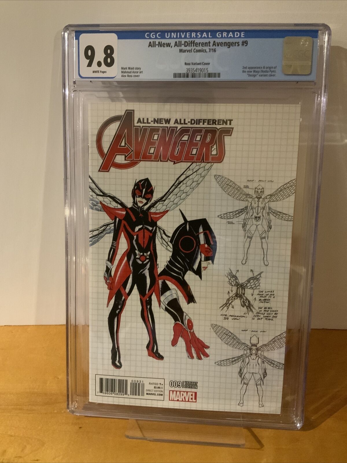 All New All Different Avengers 9 1:50 Alex Ross Design Var. CGC 9.8 2nd ...