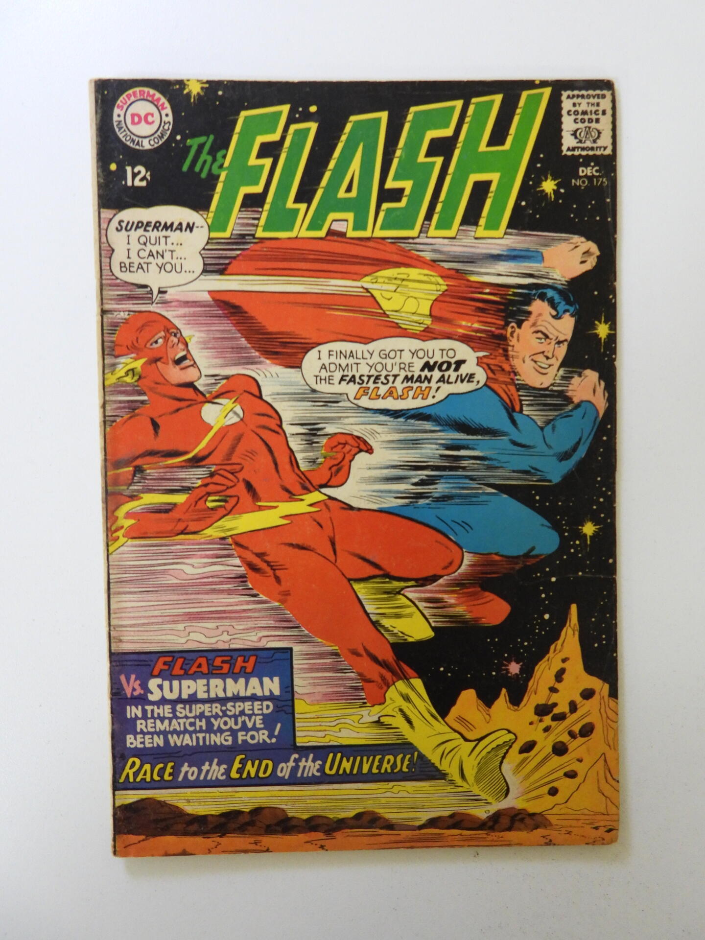 The Flash #175 (1967) VG- condition "staining back cover" | Comic Books ...