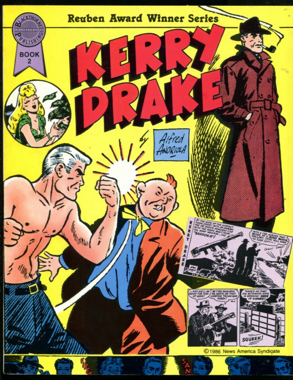 Kerry Drake 2 TPB NM 9.2 Blackthorne 1986 1940s Newspaper Strips ...