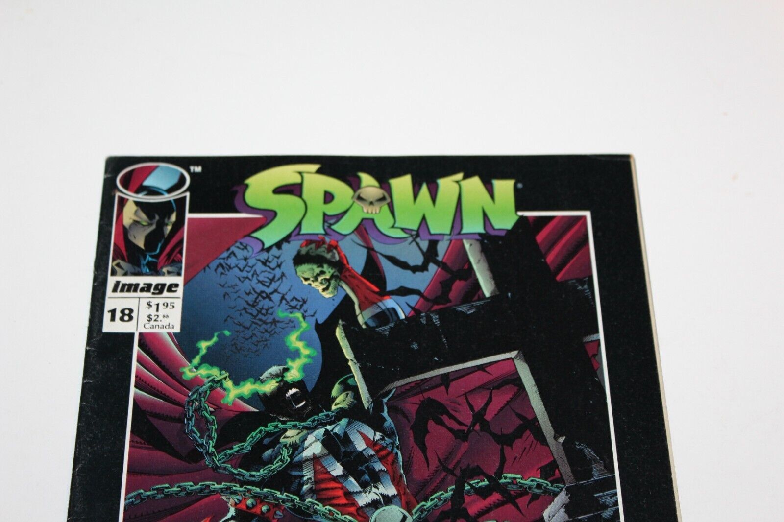 RARE Spawn 18 NEWSSTAND Variant 1:100 Low Print Run Fine HTF Capullo ...