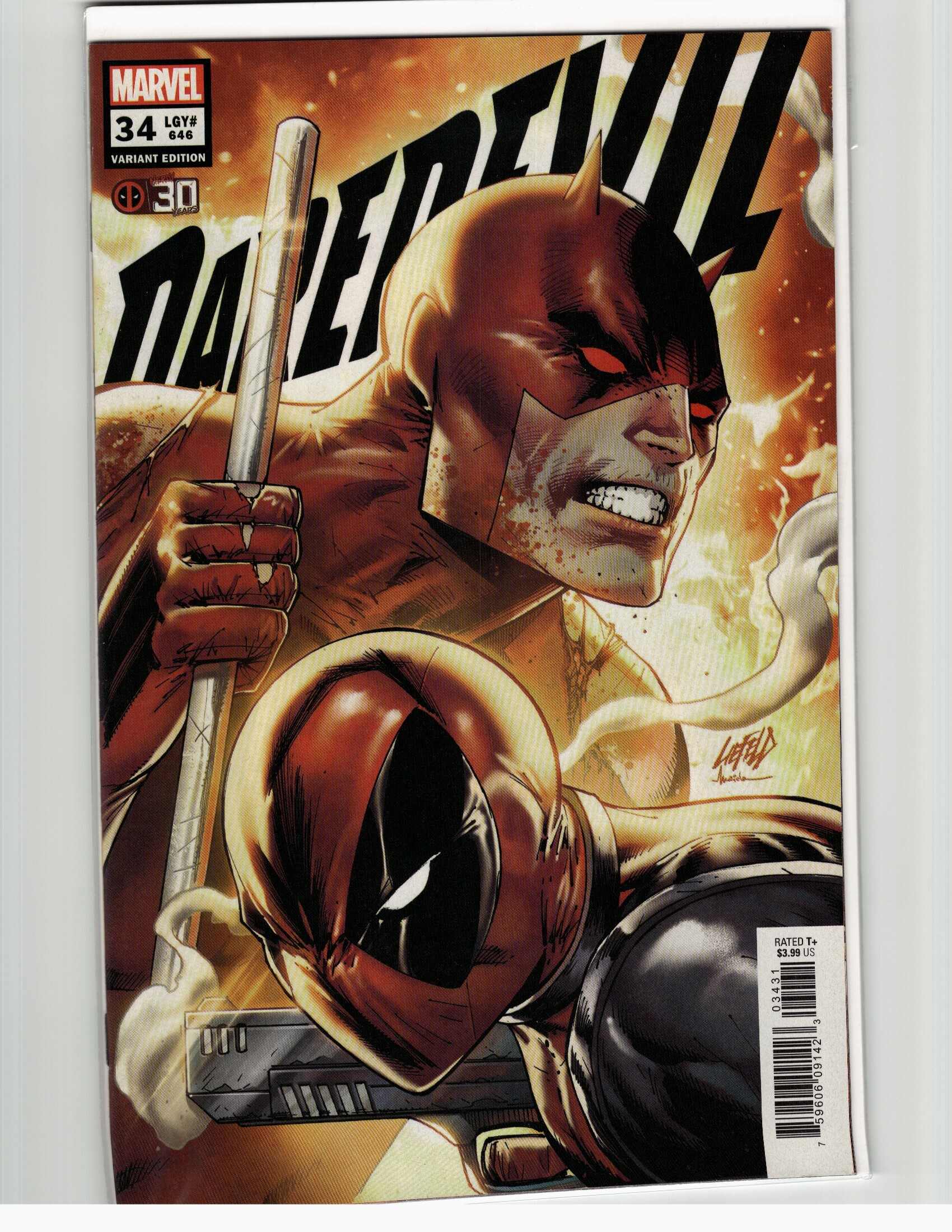 Daredevil #34 Liefeld Cover (2021) | Comic Books - Modern Age, Marvel / HipComic