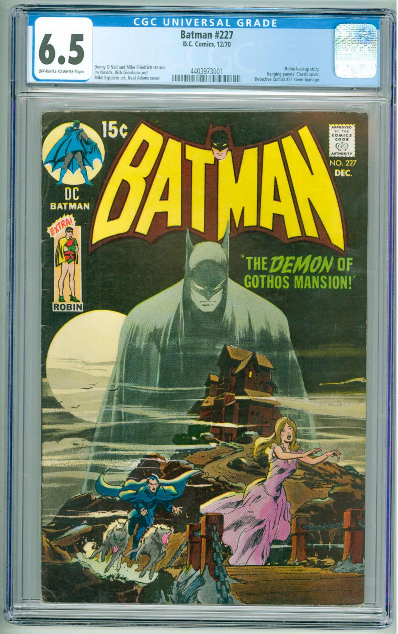 Batman #227 (1970) CGC 6.5! OWW Pages! | Comic Books - Bronze Age, DC ...