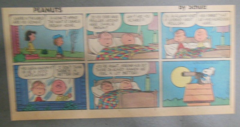 Peanuts Sunday Page by Charles Schulz from 4/21/1963 Size: ~7.5 x 15 ...