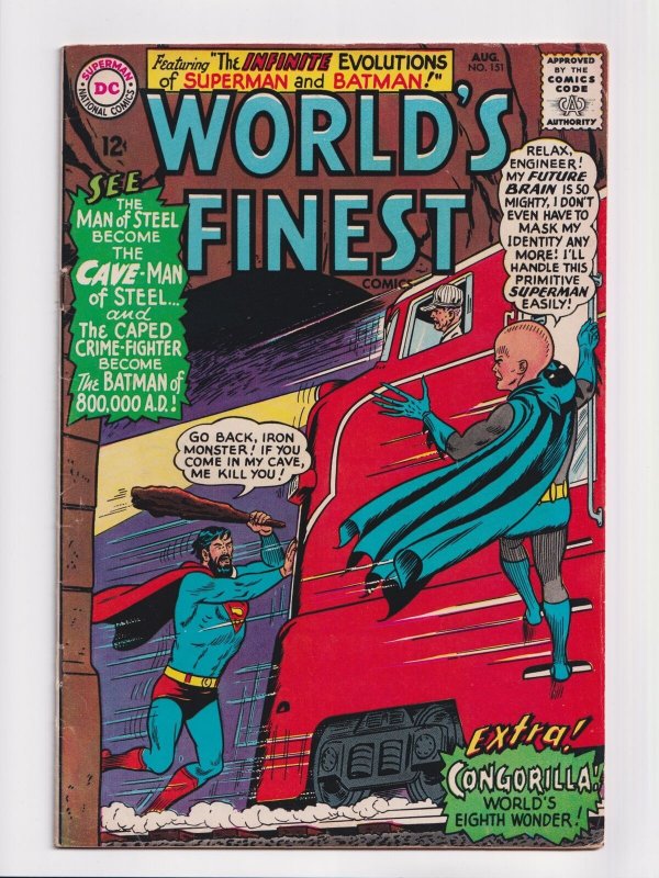 World's Finest #151 DC Comics 1965 Sharp Copy FN- Silver Age Batman ...