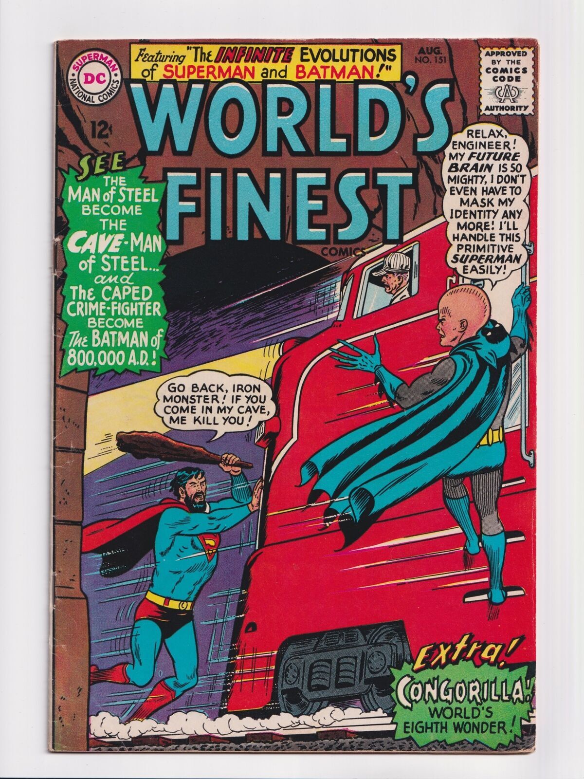 World's Finest #151 DC Comics 1965 Sharp Copy FN- Silver Age Batman ...