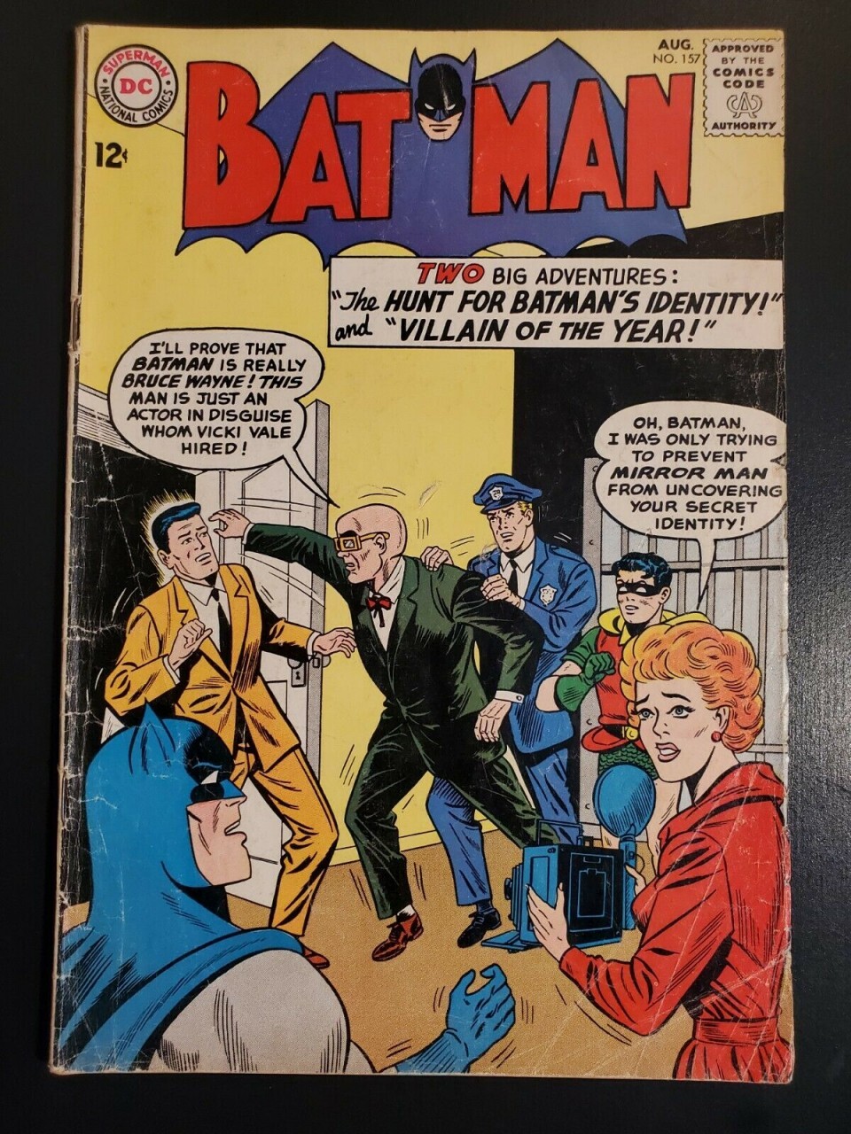 Batman #157 (1963) DC Comics G/VG 3.0 Mirror Man Sheldon Moldoff ...
