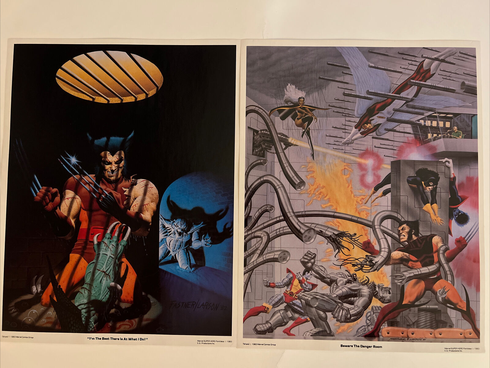 SQP 11x14 Marvel Superhero Portfolios X-men Hulk Spider-Man (12 Prints ...