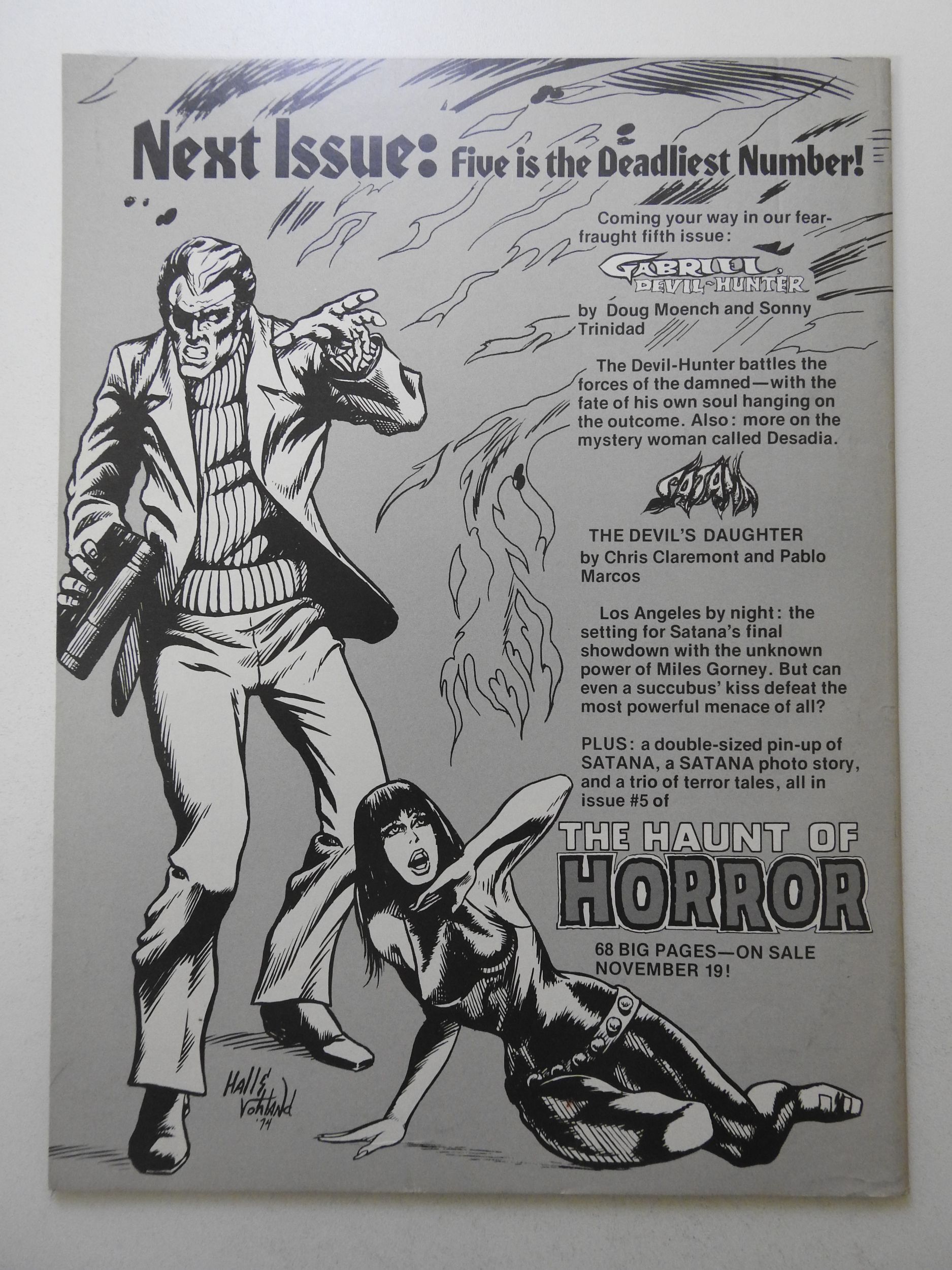 The Haunt of Horror #4 (1974) Exorcism by Gabriel! Beautiful Fine ...