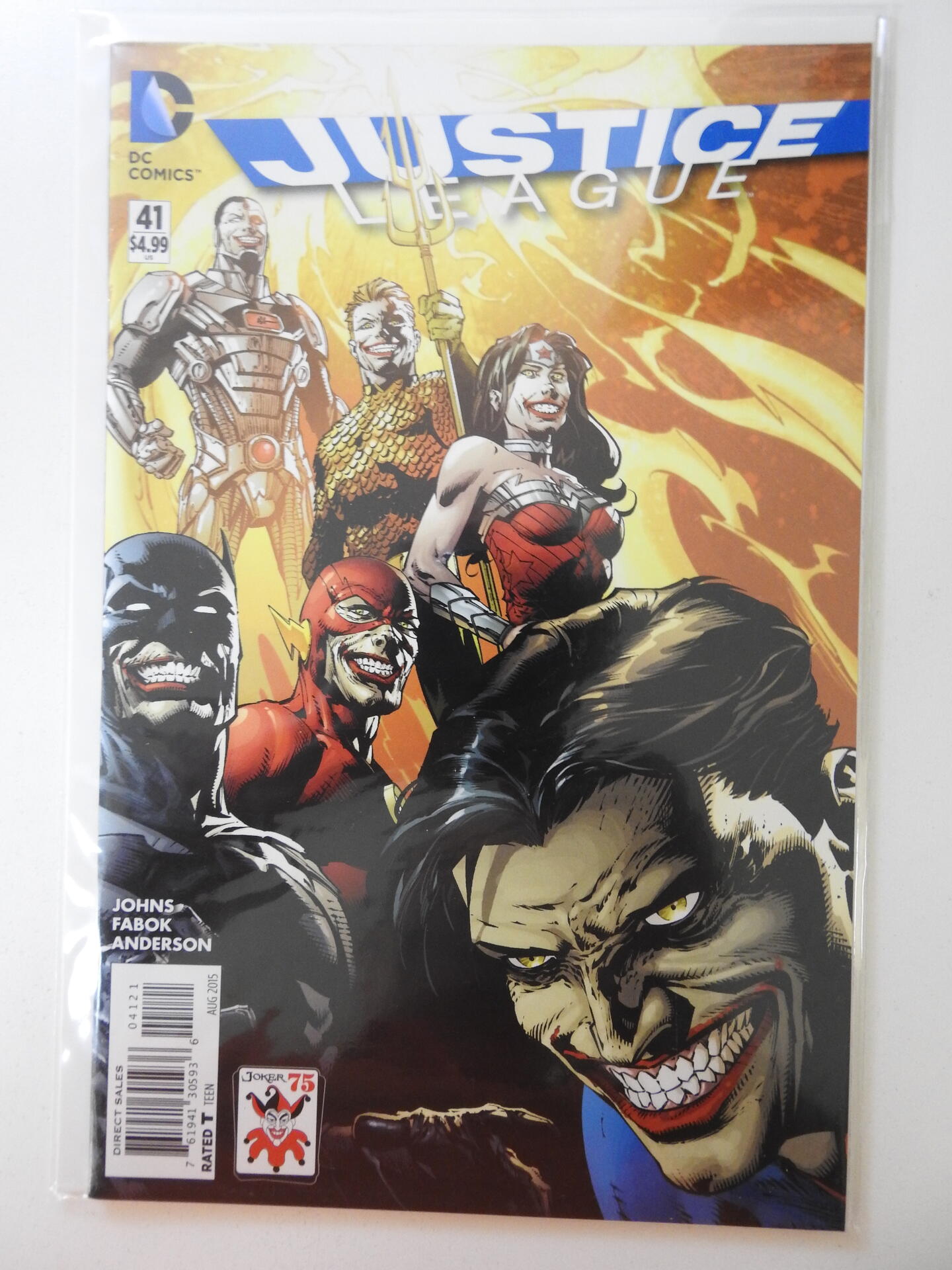 Justice League #41 David Finch / Jonathan Glapion The Joker 75th ...