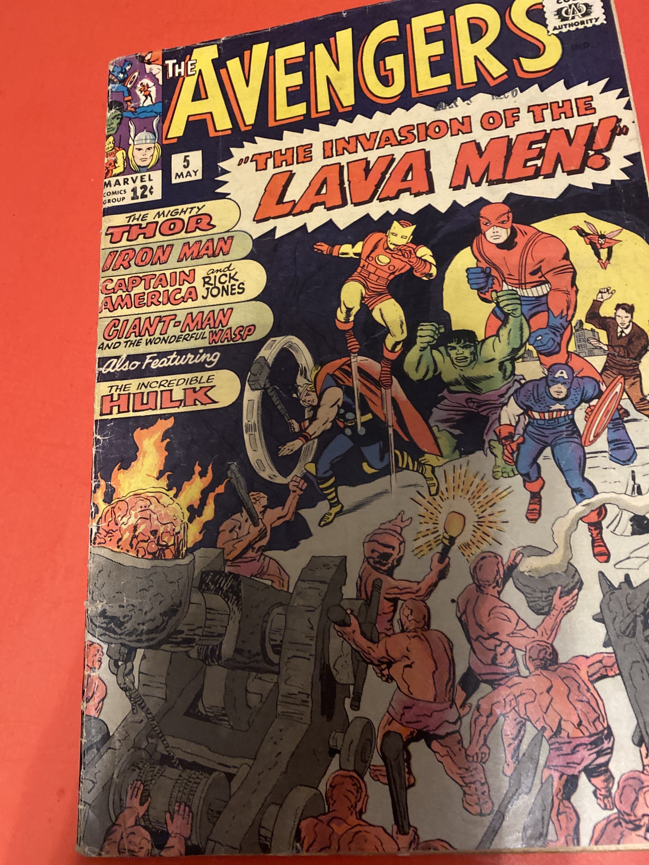 The Avengers #5 (1964) invasion of the Lava Men | Comic Books - Silver ...