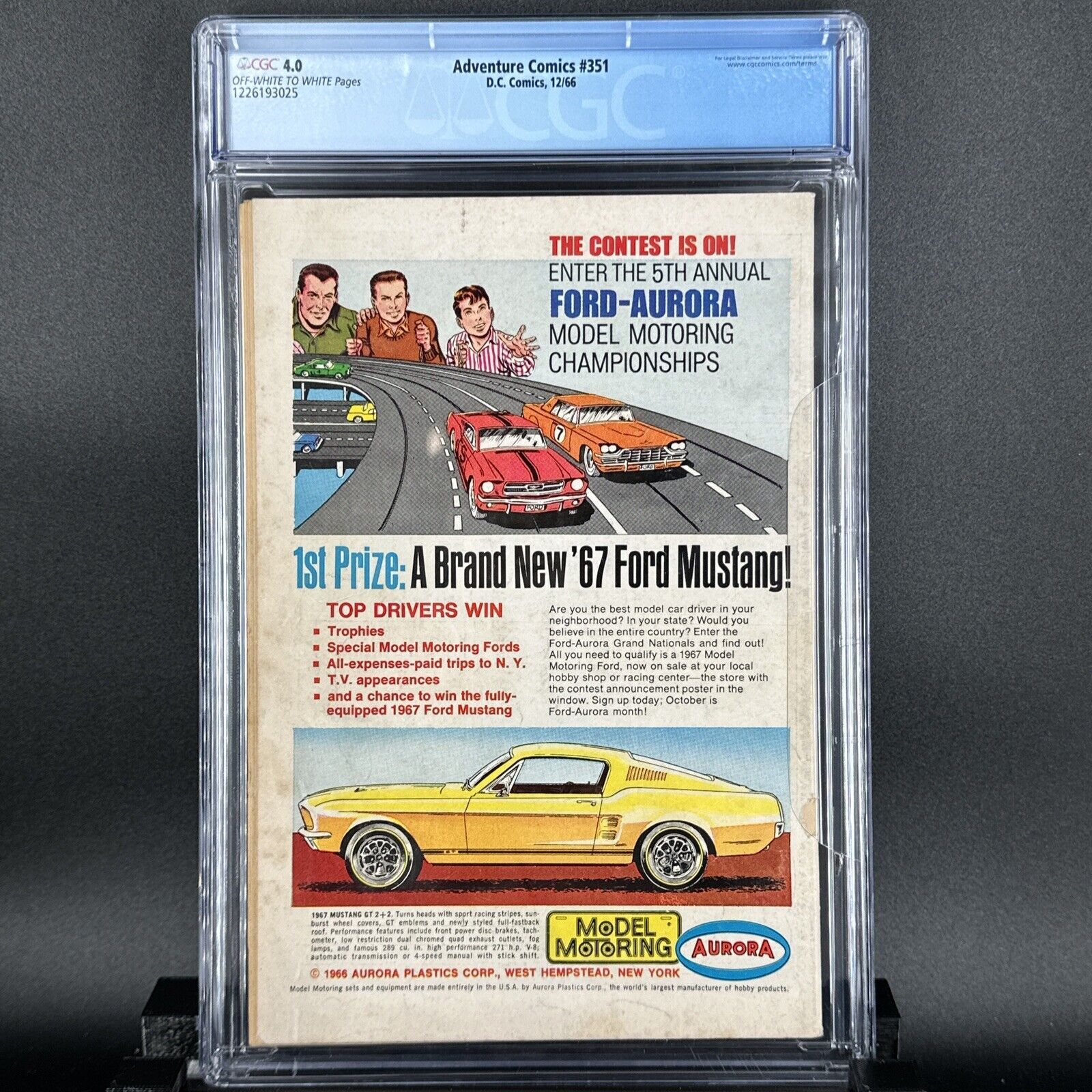 Adventure Comics #351 CGC 4.0 Dream Girl Joins Legion 12¢ Silver Age ...