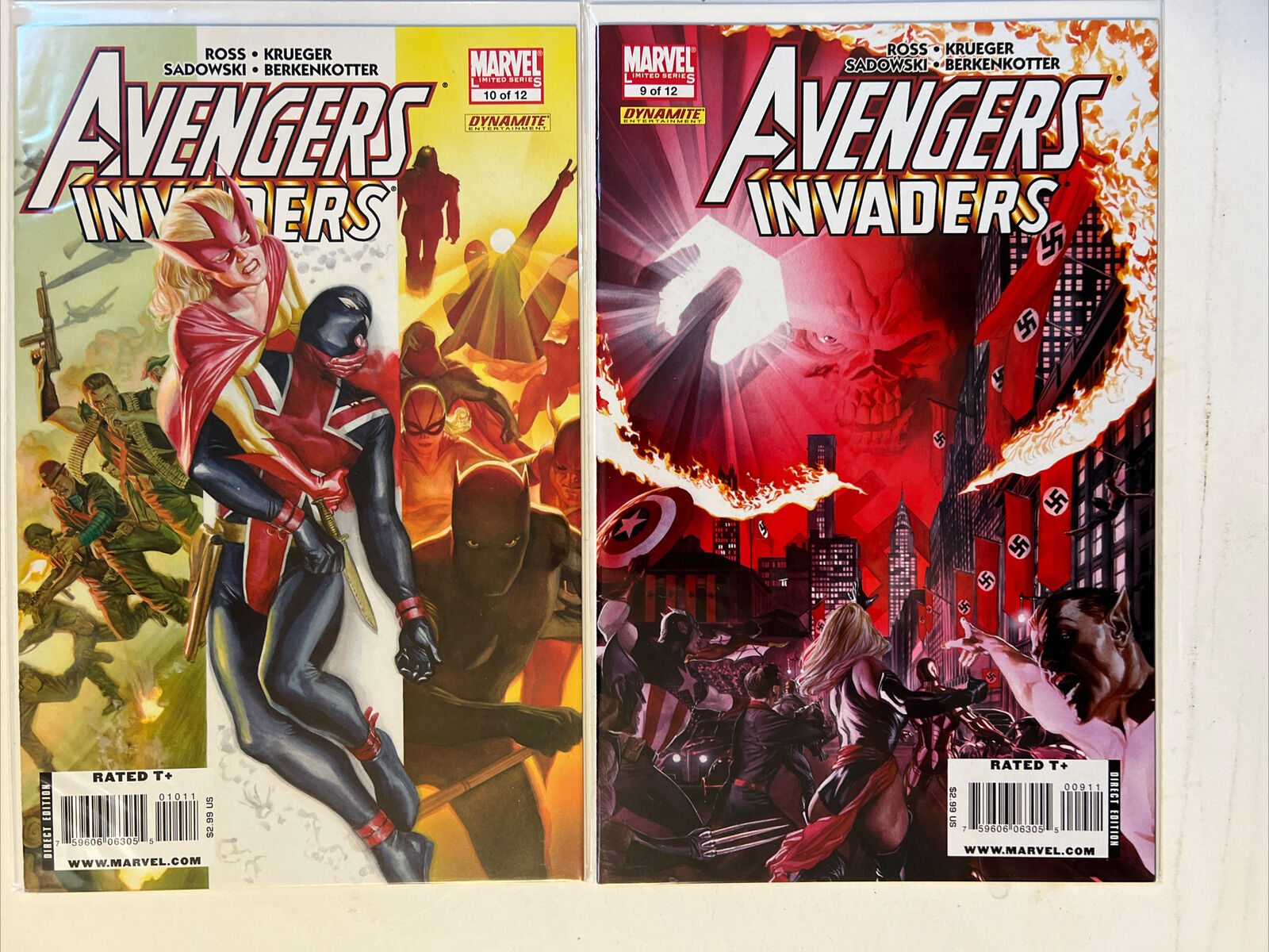 Avengers Invaders #1-12 Complete Series Alex Ross Art- NAMOR, IRONMAN ...