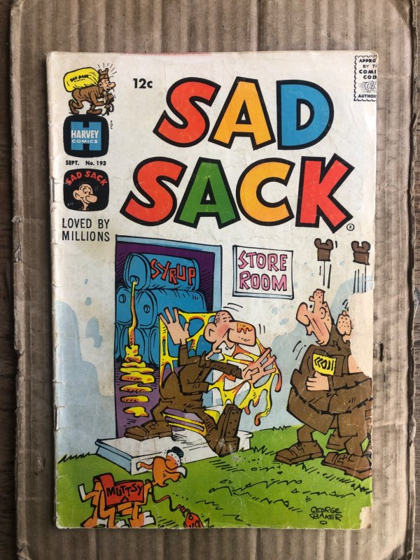 Sad Sack Comics #193 (1967) | Comic Books - Silver Age, Harvey, Sad ...