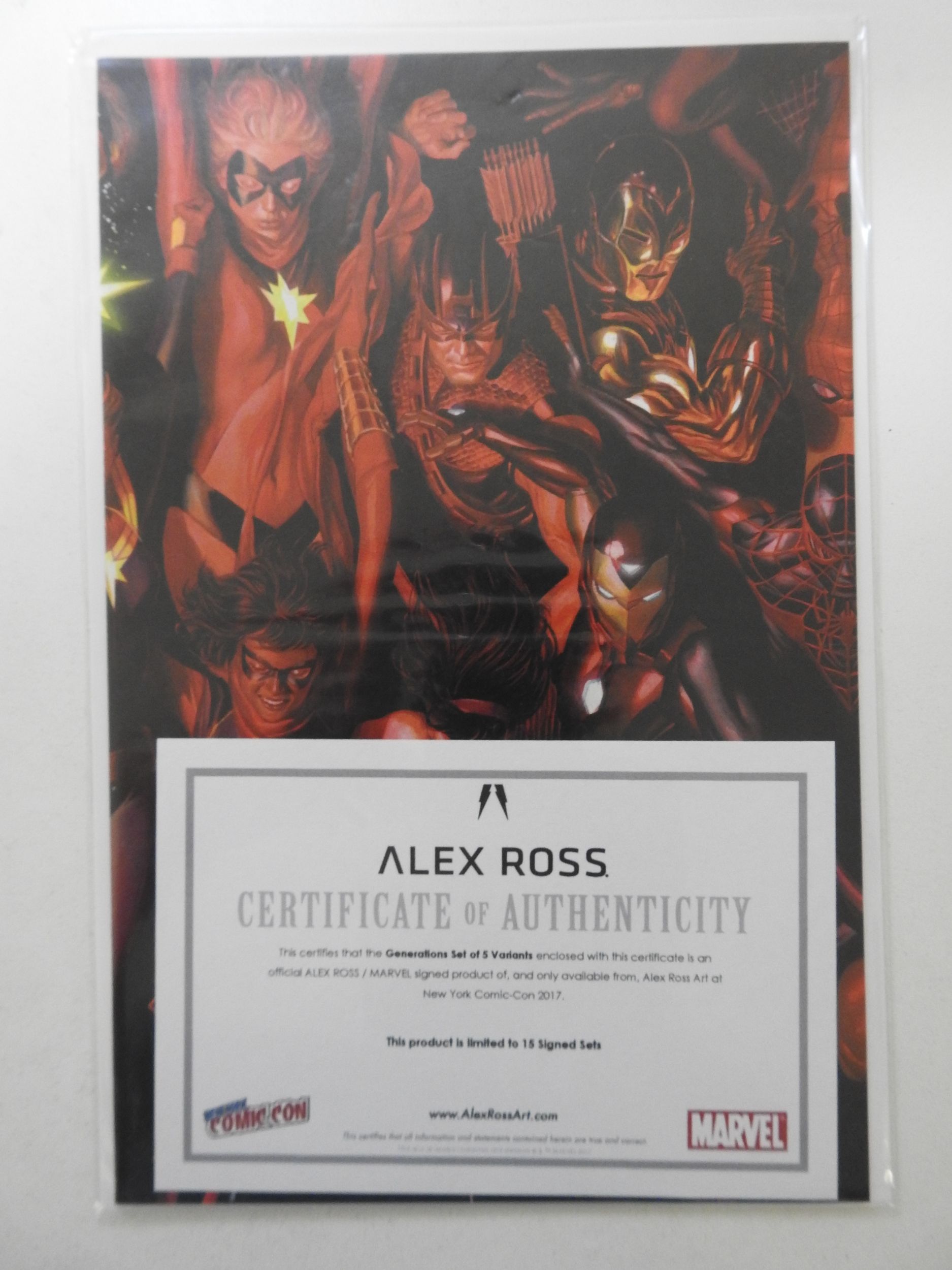 Generations Set/5 Signed Alex Ross Variant Cover Art by Alex Ross NYCC ...