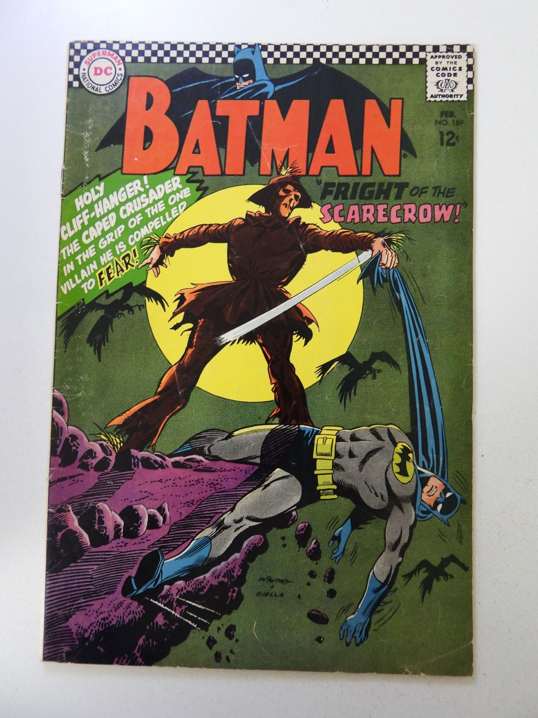 Batman #189 1st silver age appearance of The Scarecrow Poor condition ...