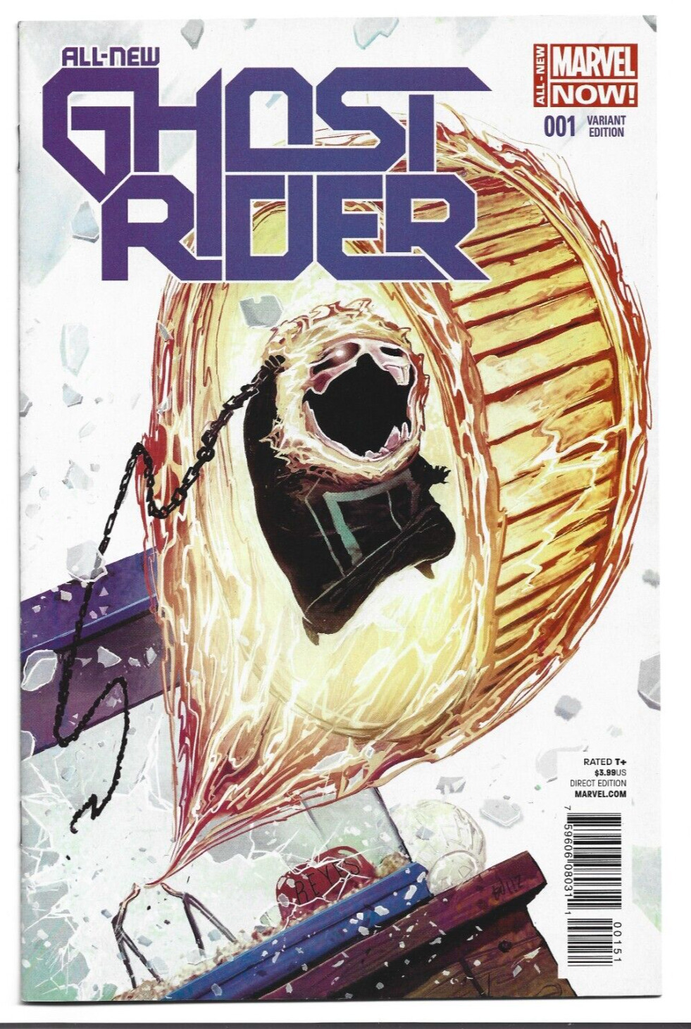 All New Ghost Rider Robbie Reyes 1 del Mundo Animal Variant Marvel ...