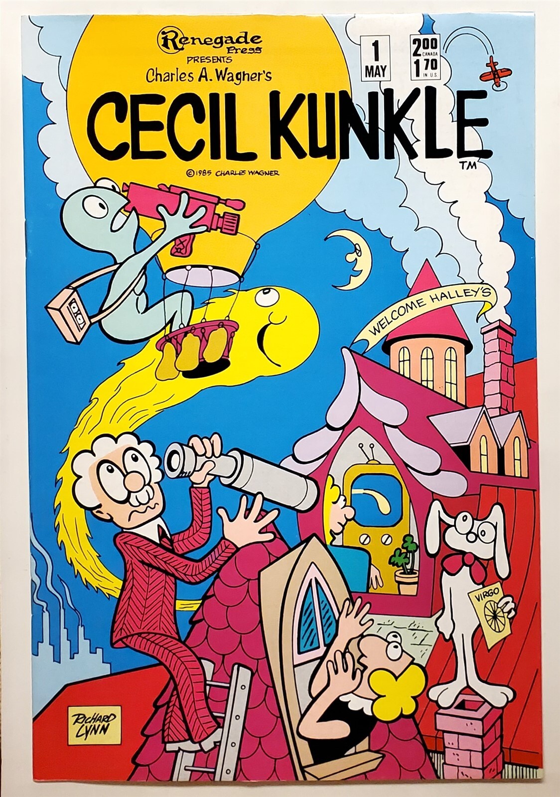 Cecil Kunkle (Charles A. Wagners) #1 (May 1986, Renegade) 6.5 FN+ ...