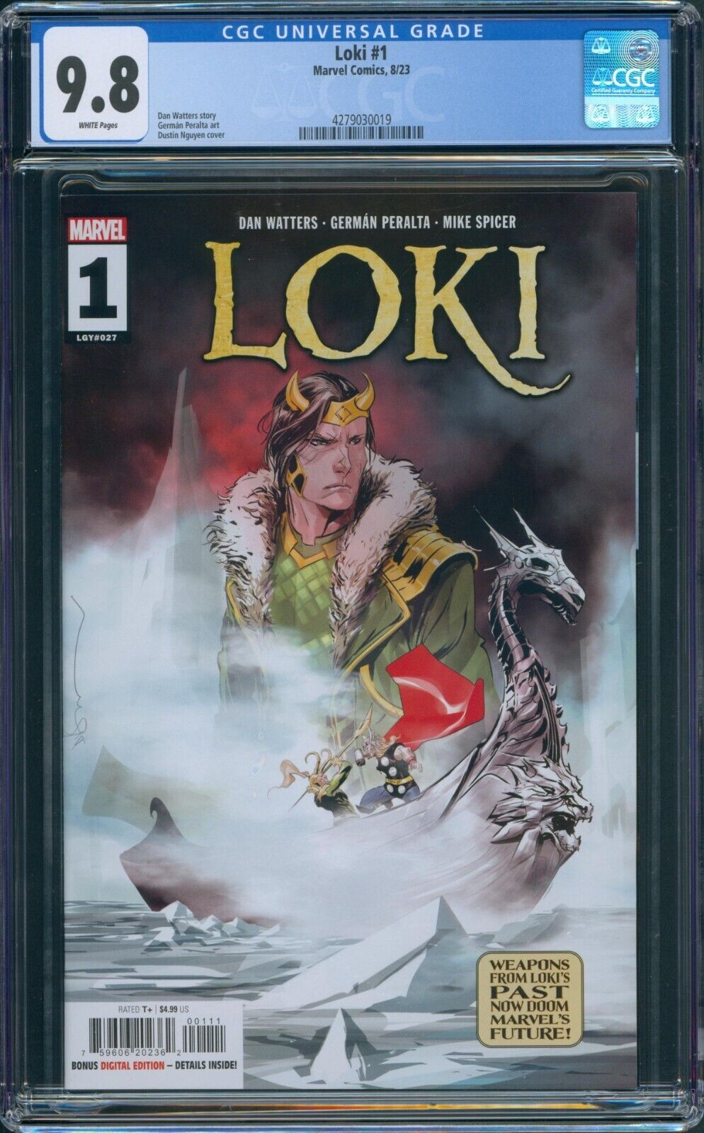 Loki #1 CGC 9.8 White Pages Dustin Nguyen Cover A Marvel 2023 HD Scans ...
