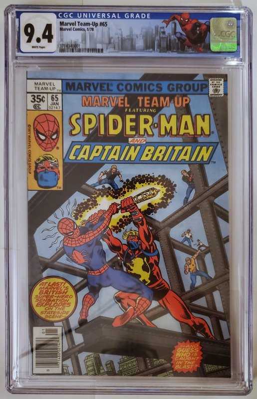Marvel Team-Up #65 1st U.S. Appearance of Captain Britain!! | Comic ...
