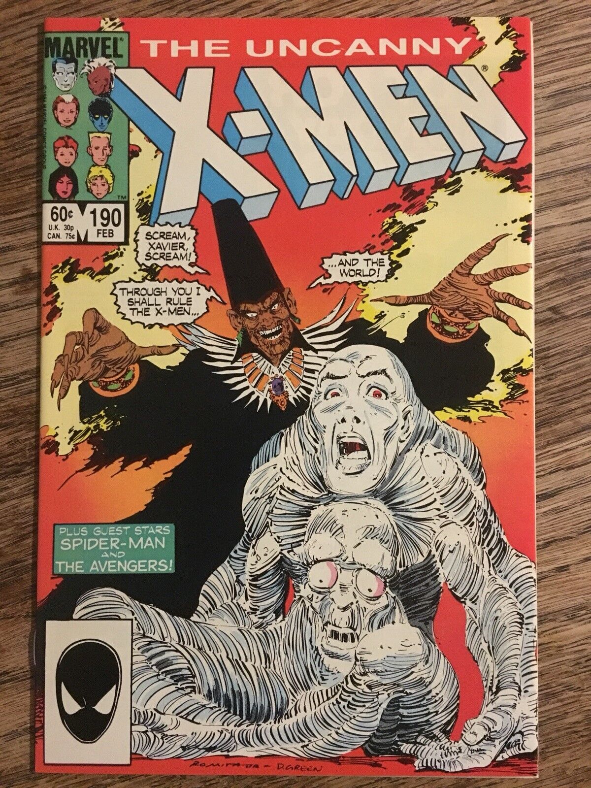 Uncanny X-Men (1st Series) #190 NM+ 9.6 1985 Marvel Spider-man Avengers ...