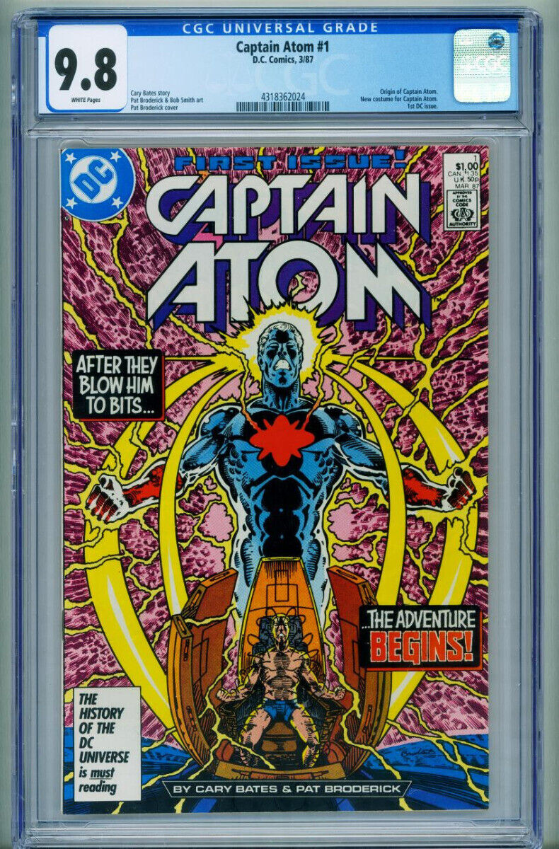 Captain Atom #1 CGC 9.8 -1987-DC 1st CAPTAIN ATOM 4318362024 ...