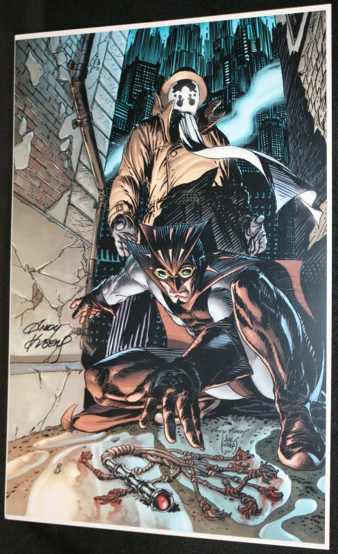 Nite Owl & Rorschach from Watchmen Print (EX) Signed by Andy Kubert ...