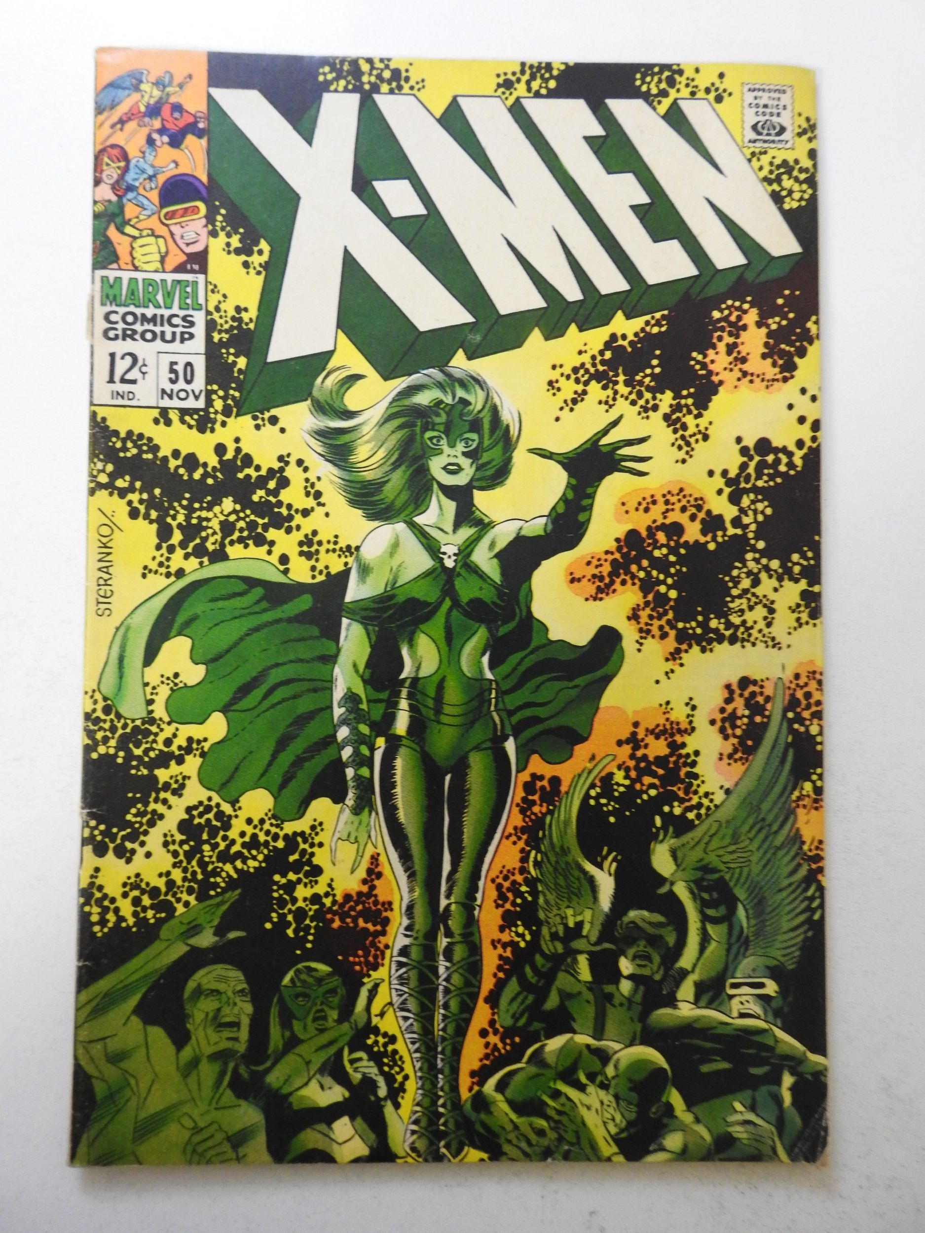 The X-Men #50 (1968) VG moisture stains, cover and 1st wrap detached ...