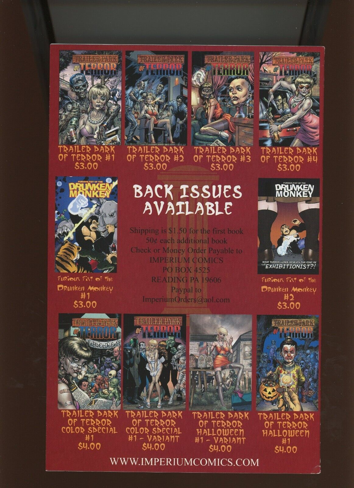 (2005) Trailer Park of Terror Color Special #2: NELSON VARIANT COVER ...