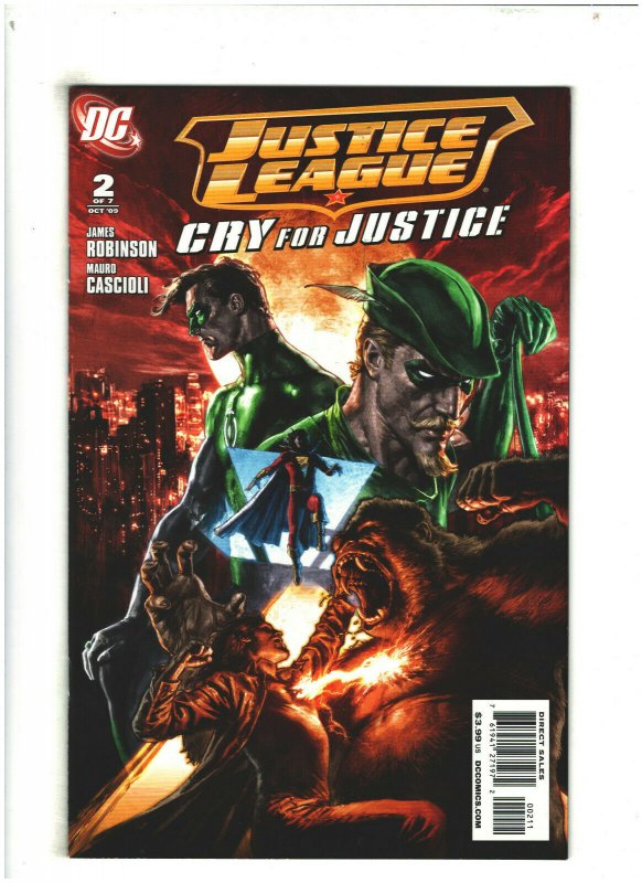 Justice League: Cry for Justice #2 NM- 9.2 DC Comics 2009 Supergirl ...