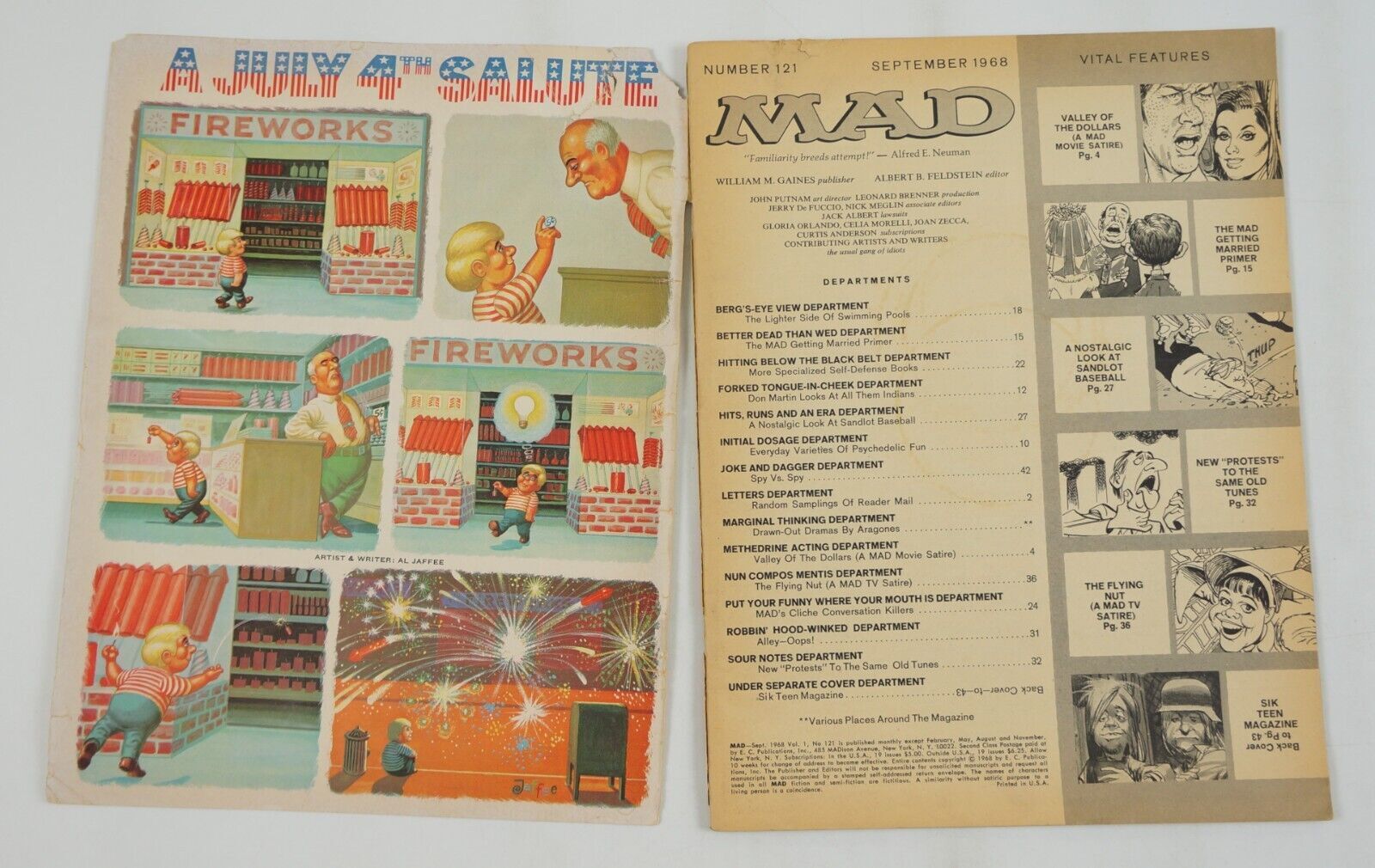 Mad #121 - September 1968 - the Beatles cover John Paul George Ringo ...