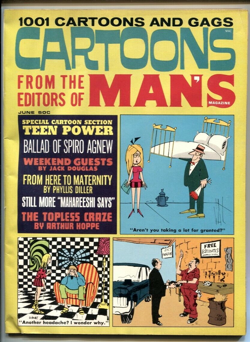 Cartoons From The Editors of Man's Magazine June 1970- VG | Comic ...