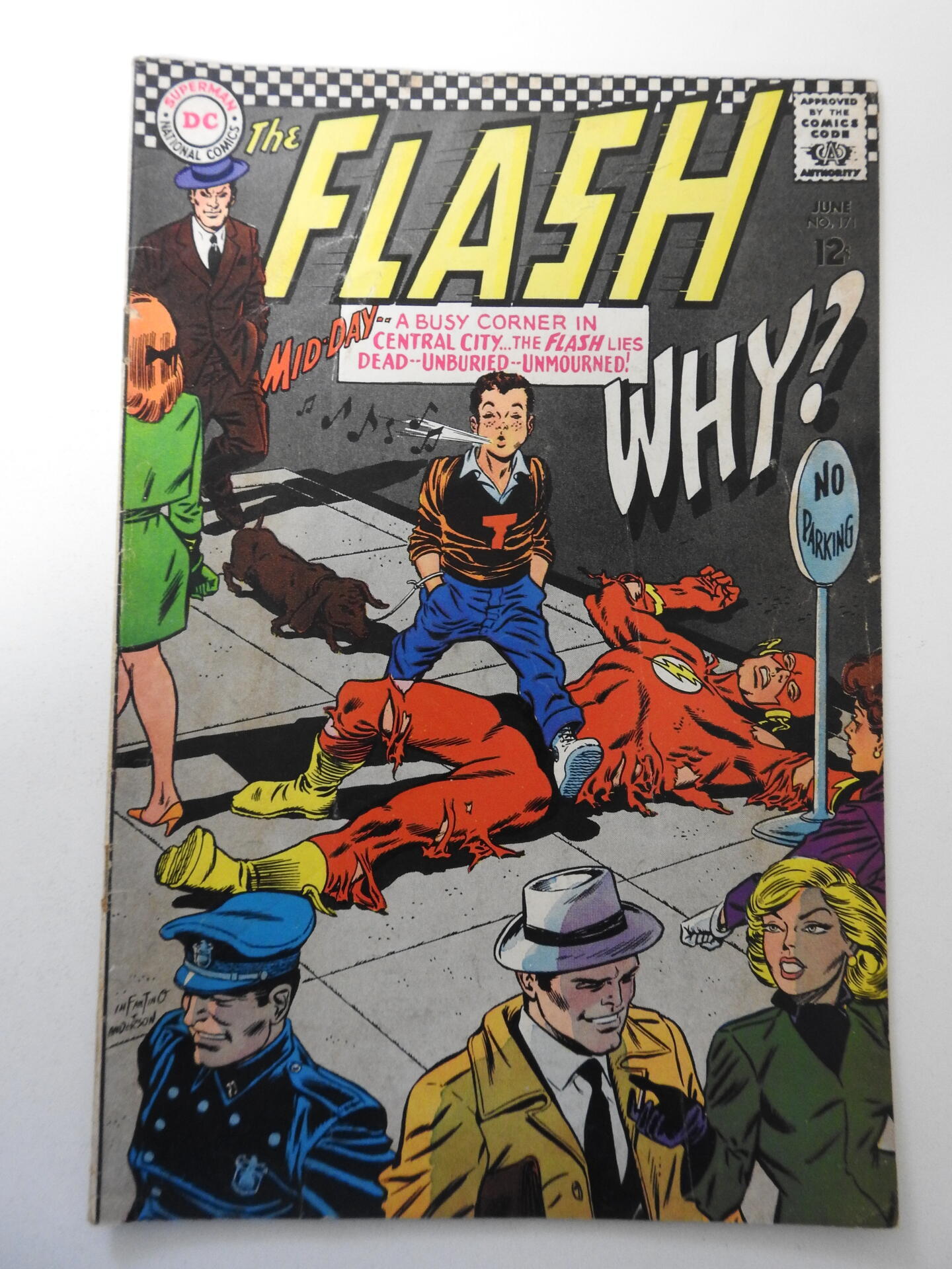 The Flash #171 (1967) VG- Condition centerfold detached bottom staple ...
