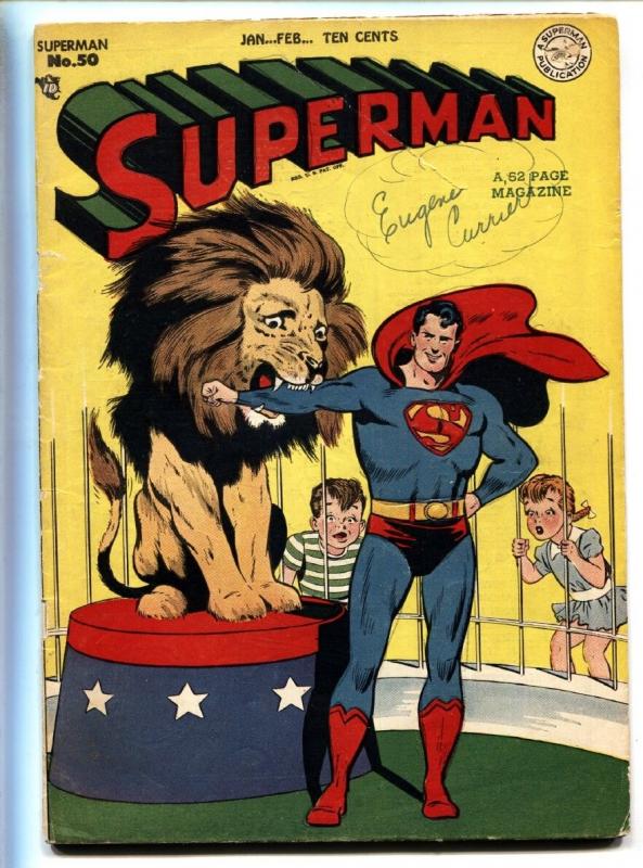 Superman #50 1948-DC-Golden-Age-Superman Lion cvr | Comic Books ...