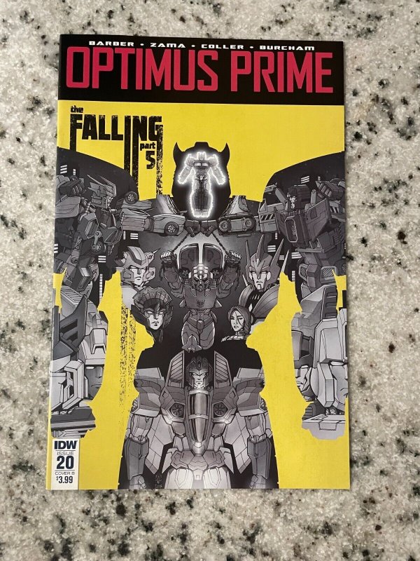 Optimus Prime #20 NM Cover B Variant IDW Comic Book Transformers Bumble ...