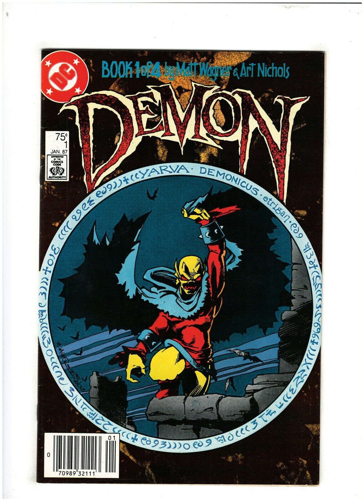 Demon #1 VF+ 8.5 Newsstand DC Comics 1987 Matt Wagner | Comic Books ...