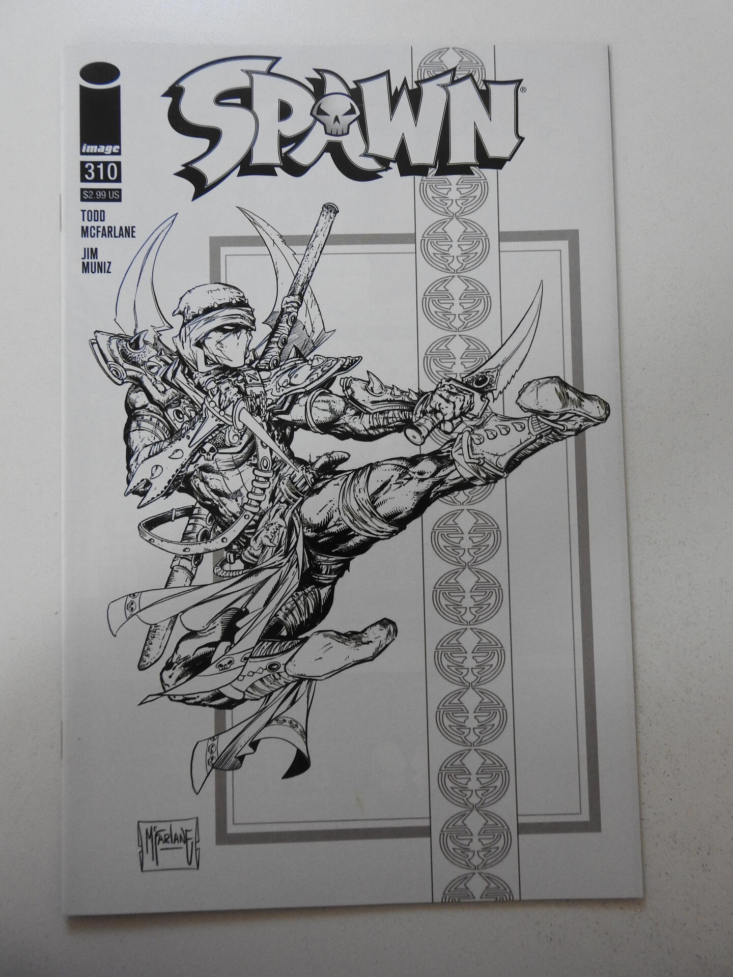 Spawn #310 Black & White Ninja Spawn Variant Cover (2020) | Comic Books ...