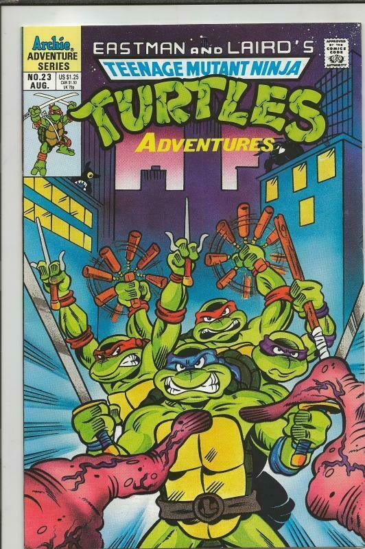 TMNT Adventures #23 ORIGINAL Vintage 1991 Archie Comics 1st Slash ...