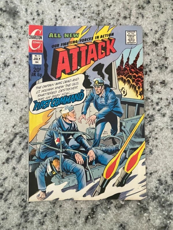 Attack # 12 VF Clarlton Comic Book Forces In Action Army Navy Marines 6 ...