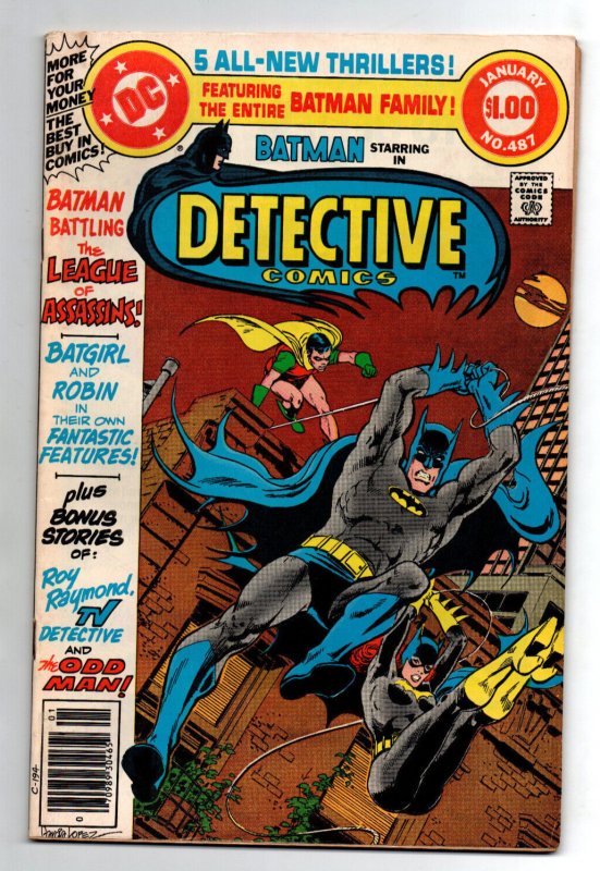 Detective Comics #487 newsstand - Batman - Batgirl - Robin - 1979 - FN ...