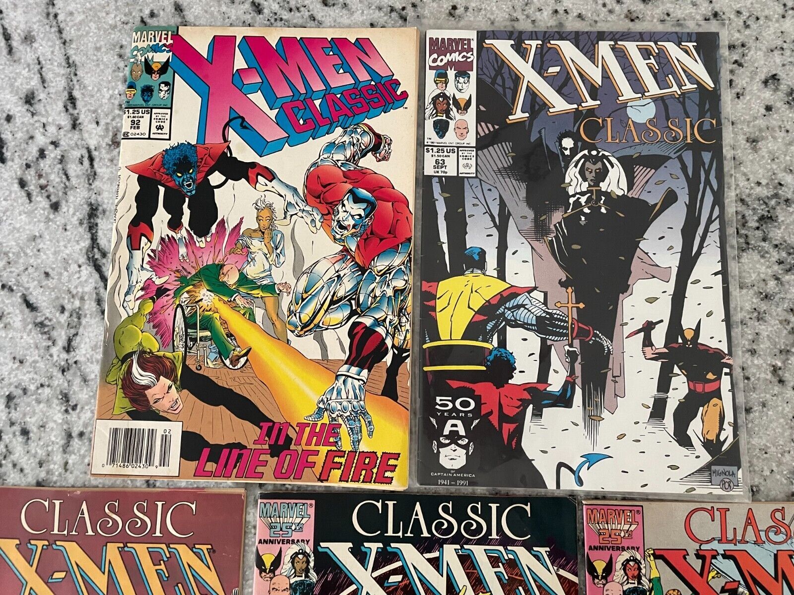 5 Classic X-Men Marvel Comic Books # 2 5 26 63 92 Hulk Thor Wolverine 4 ...