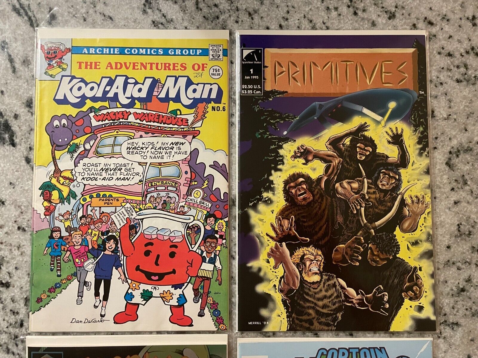 4 Comics Captain Nauticus # 1 + Foodang #1 Primitives #1 Kool-Aid Man ...